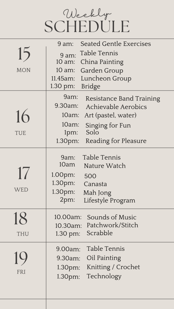 What's on: Week Starting July 15th - U3A