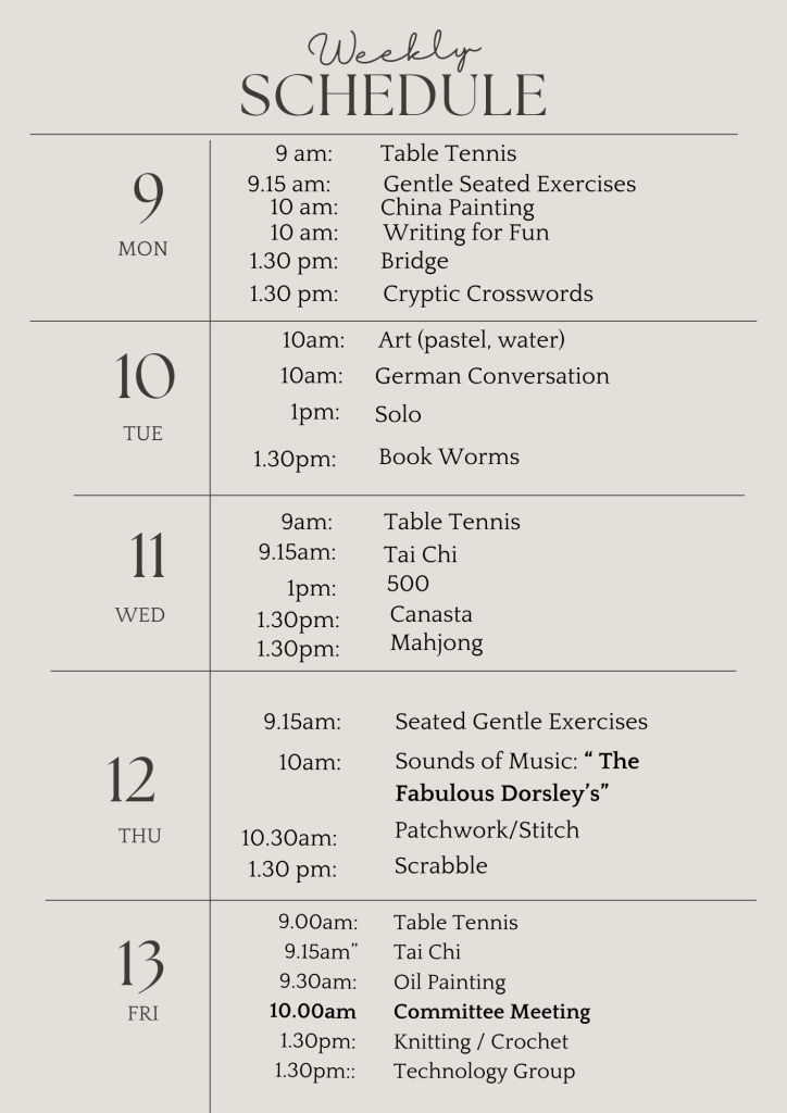 What’s on at Horsham U3A this week - U3A
